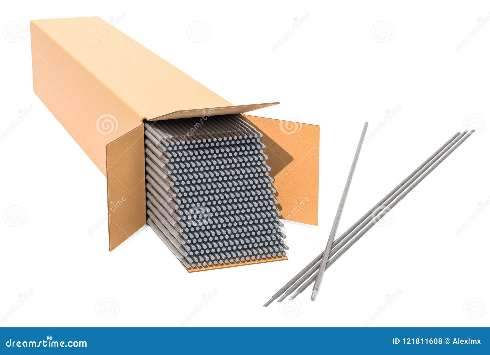 Stick Electrode, Welding Rods. 3D Rendering Royalty-Free Stock Image ...