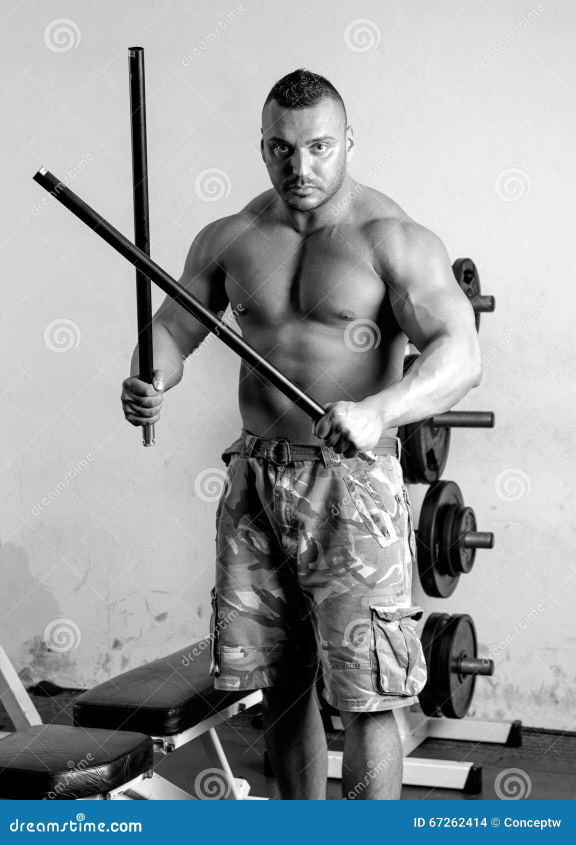 Stick fighting man stock photo. Image of club, fight - 67262414