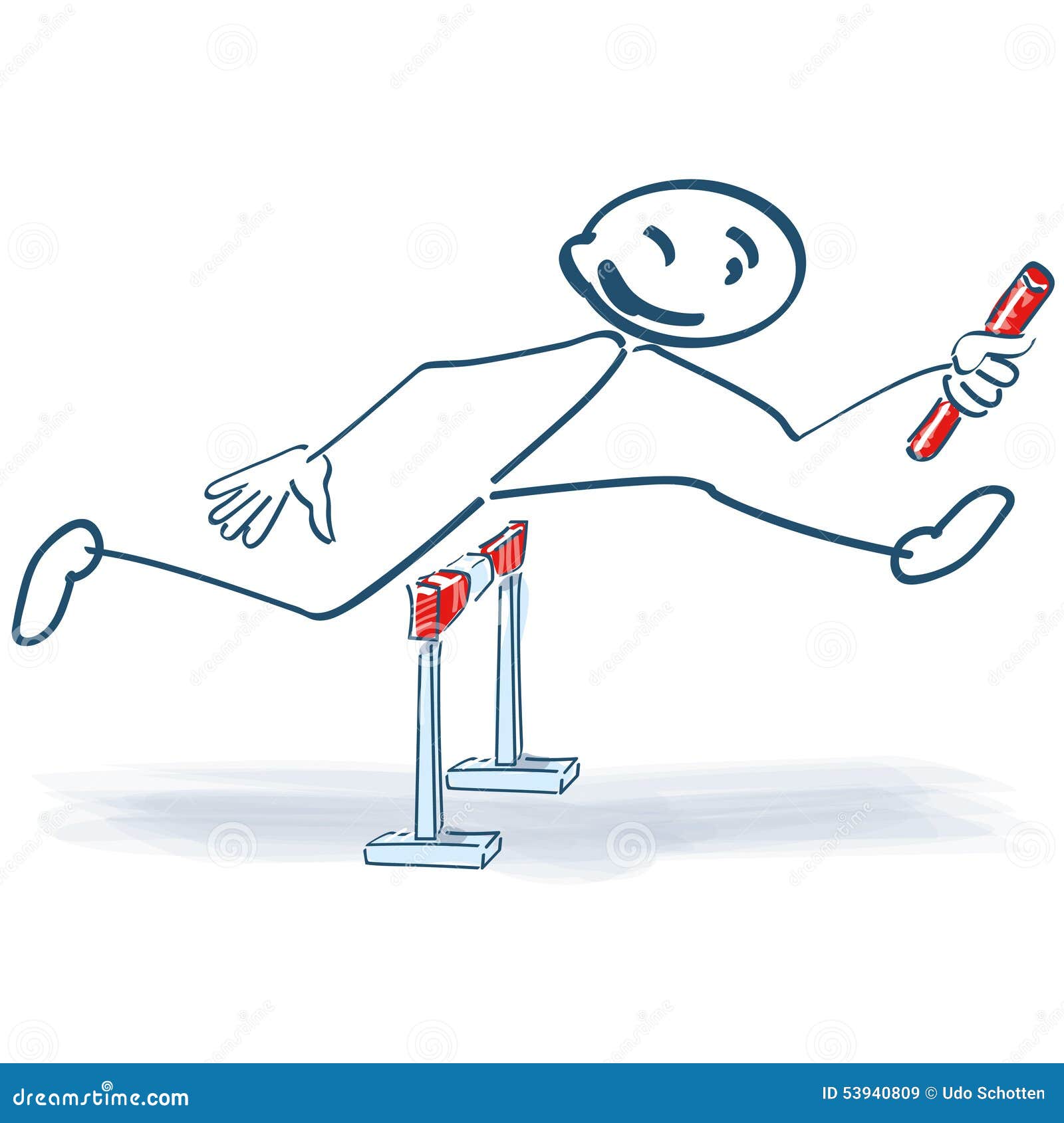 Stick Figures Jumping Over