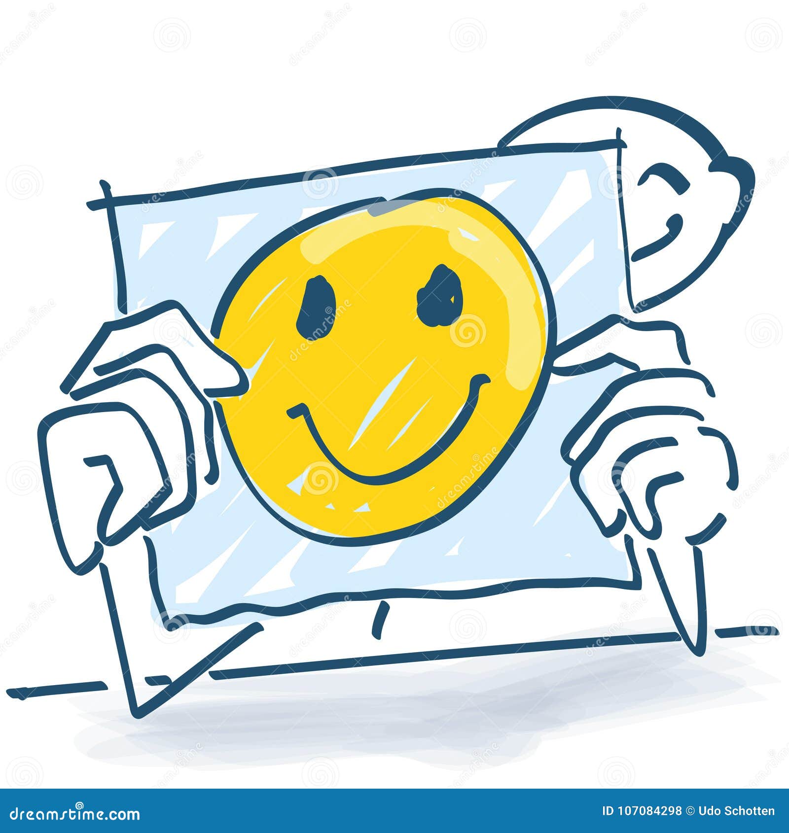 Stickman Smiling Face Stock Illustrations – 94 Stickman Smiling Face ...
