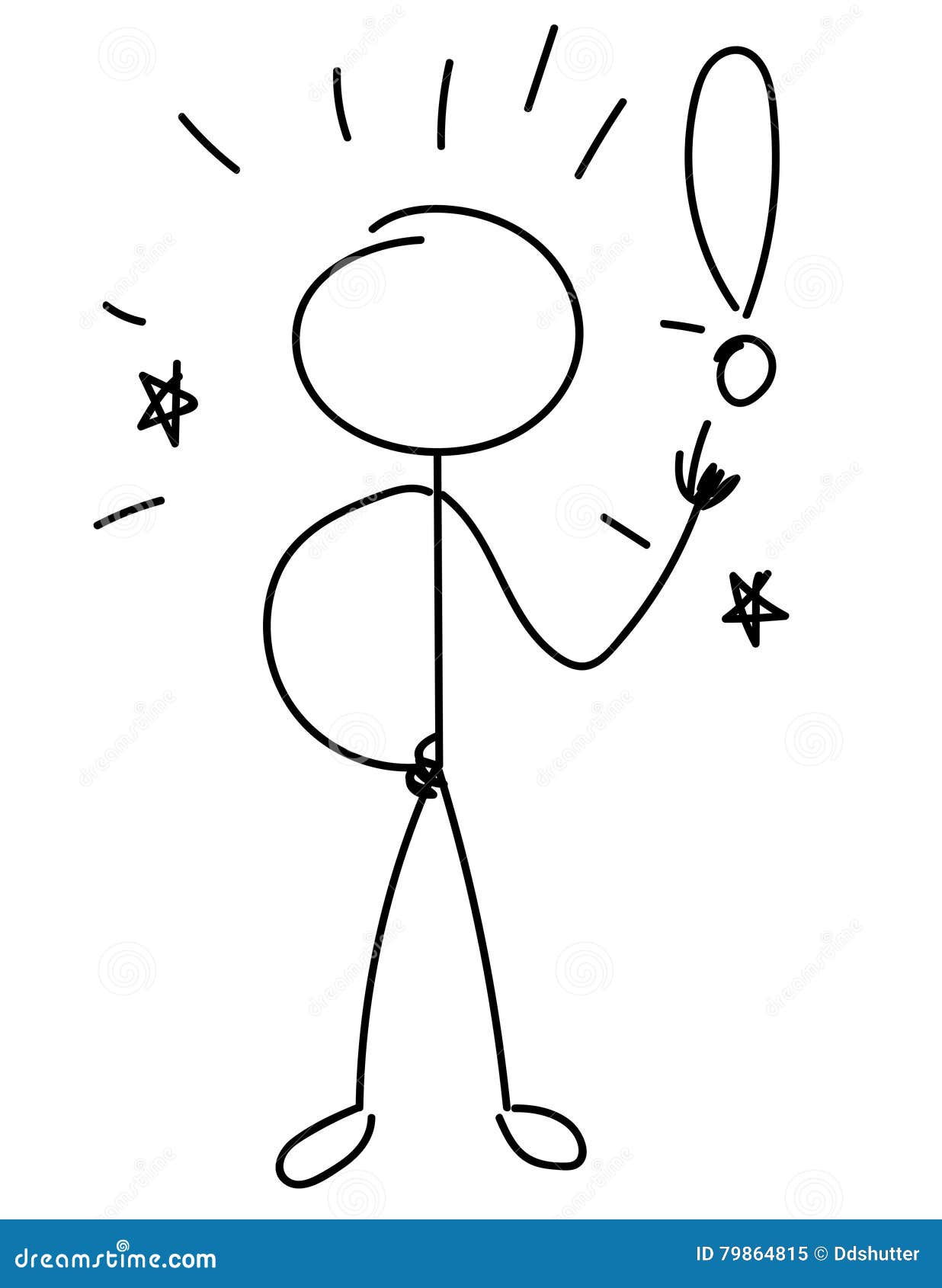Stick figure business idea stock illustration. Illustration of people ...