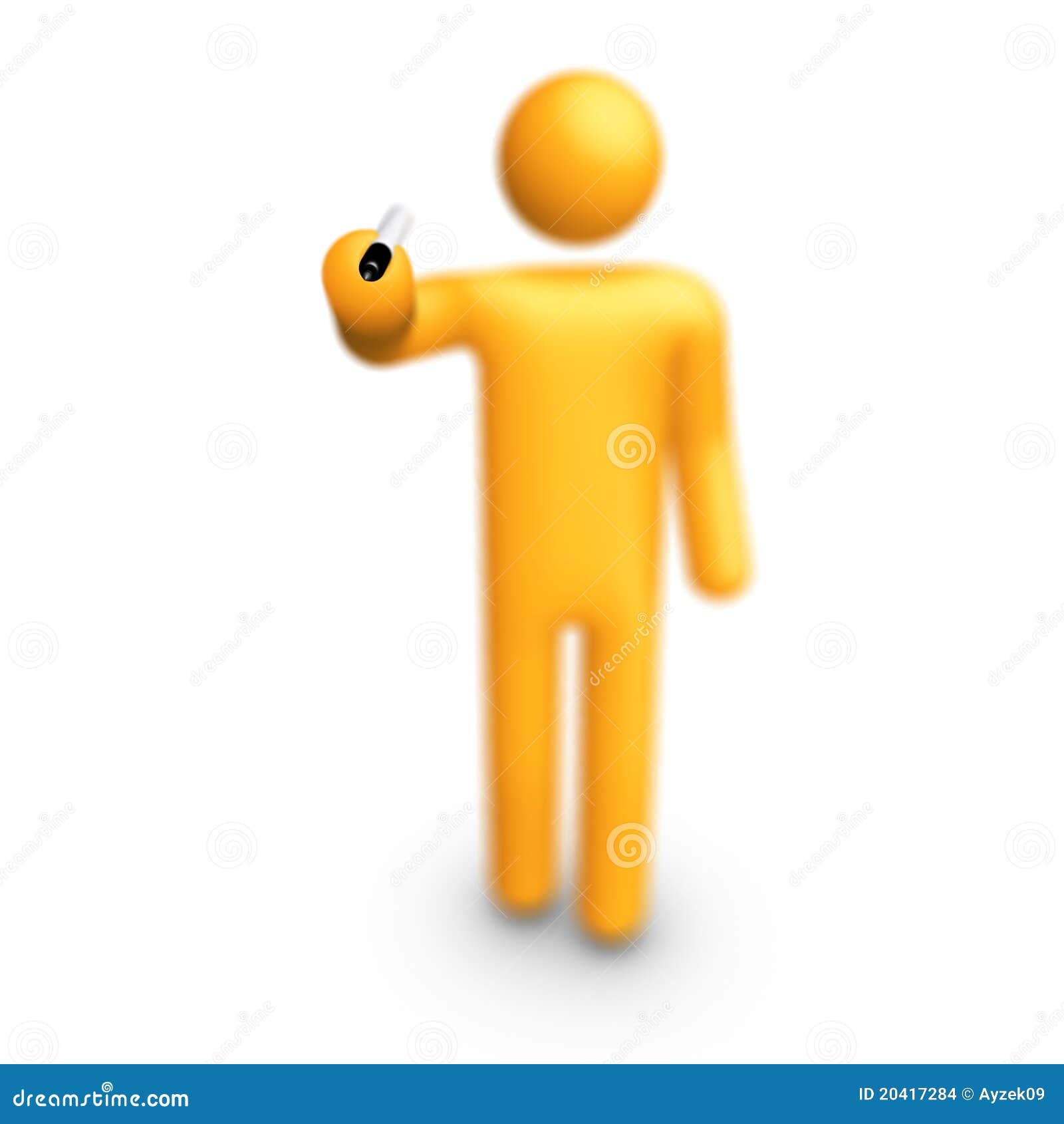 Stick Figure Drawing on Screen Stock Illustration - Illustration of ...