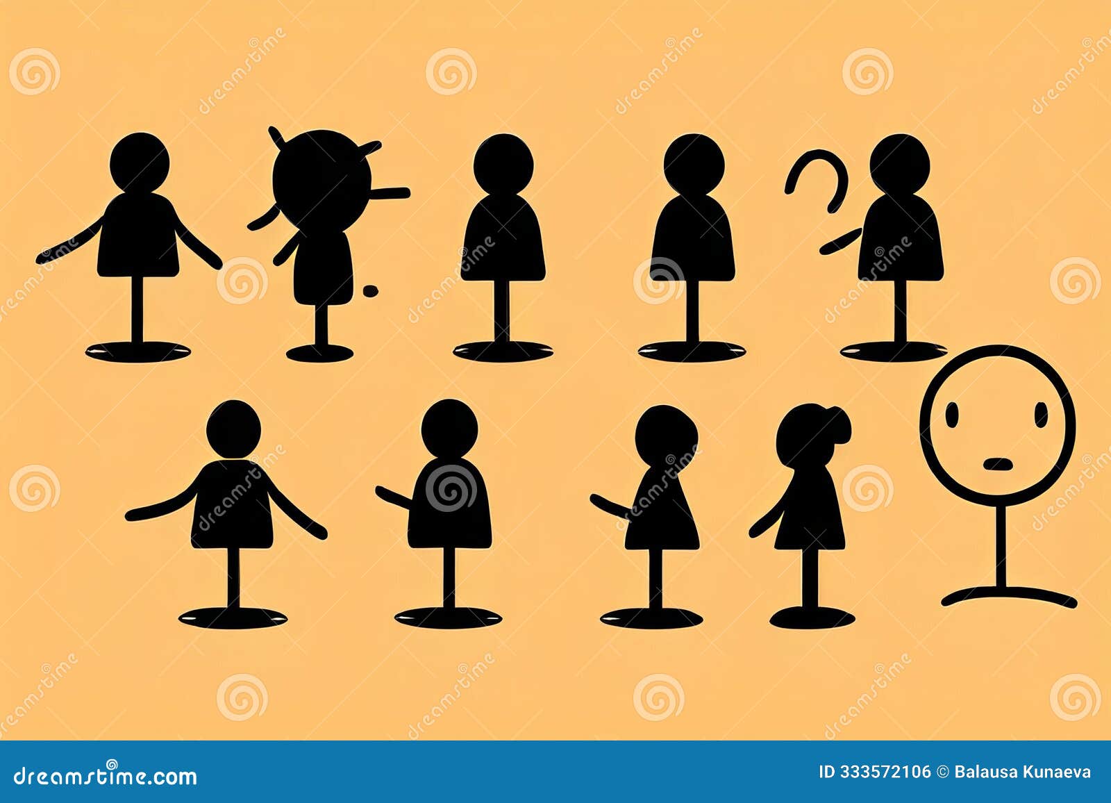 Stick Figure Drawings Simple and Iconic Stick Figure D Stock ...