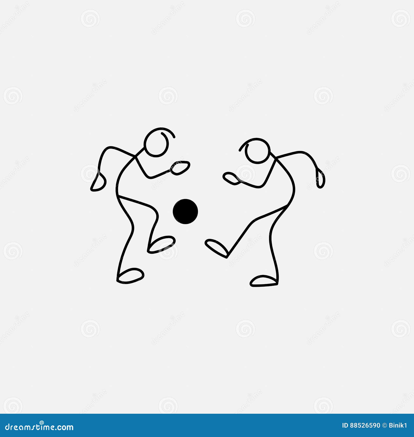 Stick figure footballers stock vector. Illustration of flag - 88526590