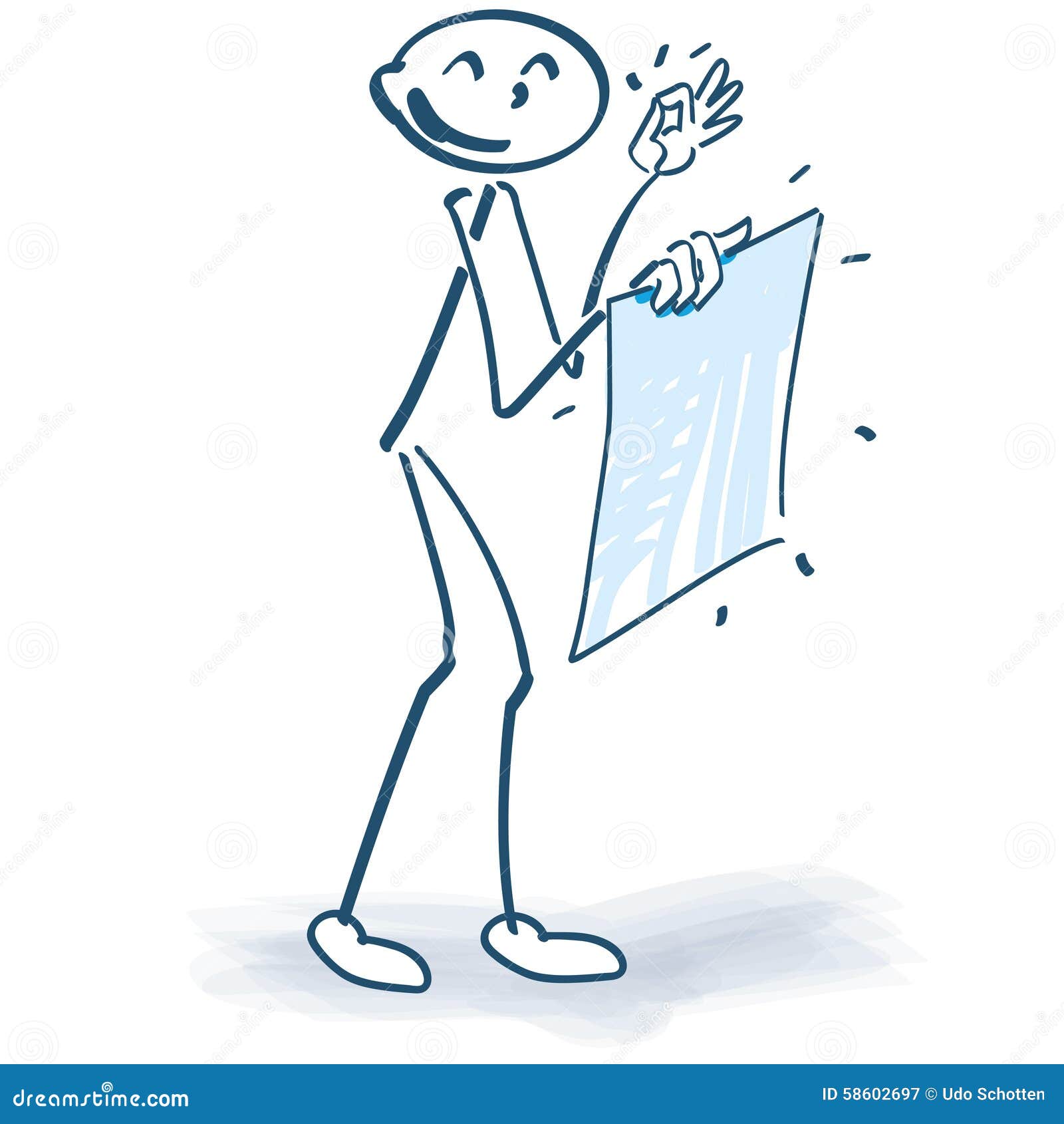 Stick Figure with a Fresh Poster Stock Vector - Illustration of ...