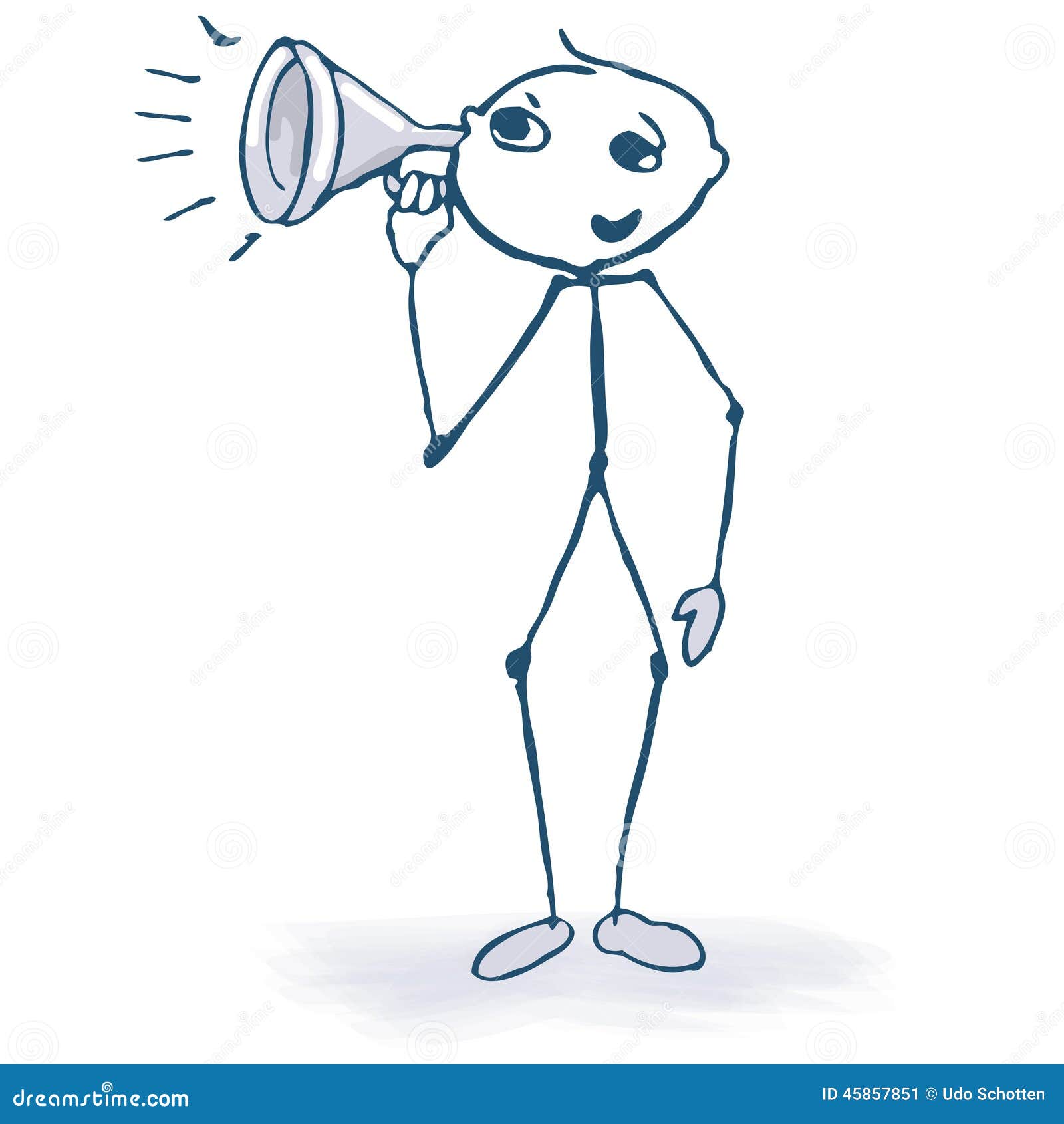 Stick Figure With Funnel Stock Vector - Image: 45857851