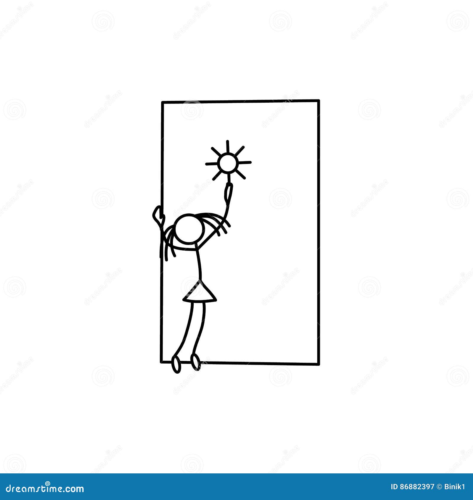 College Vector Stick Figures