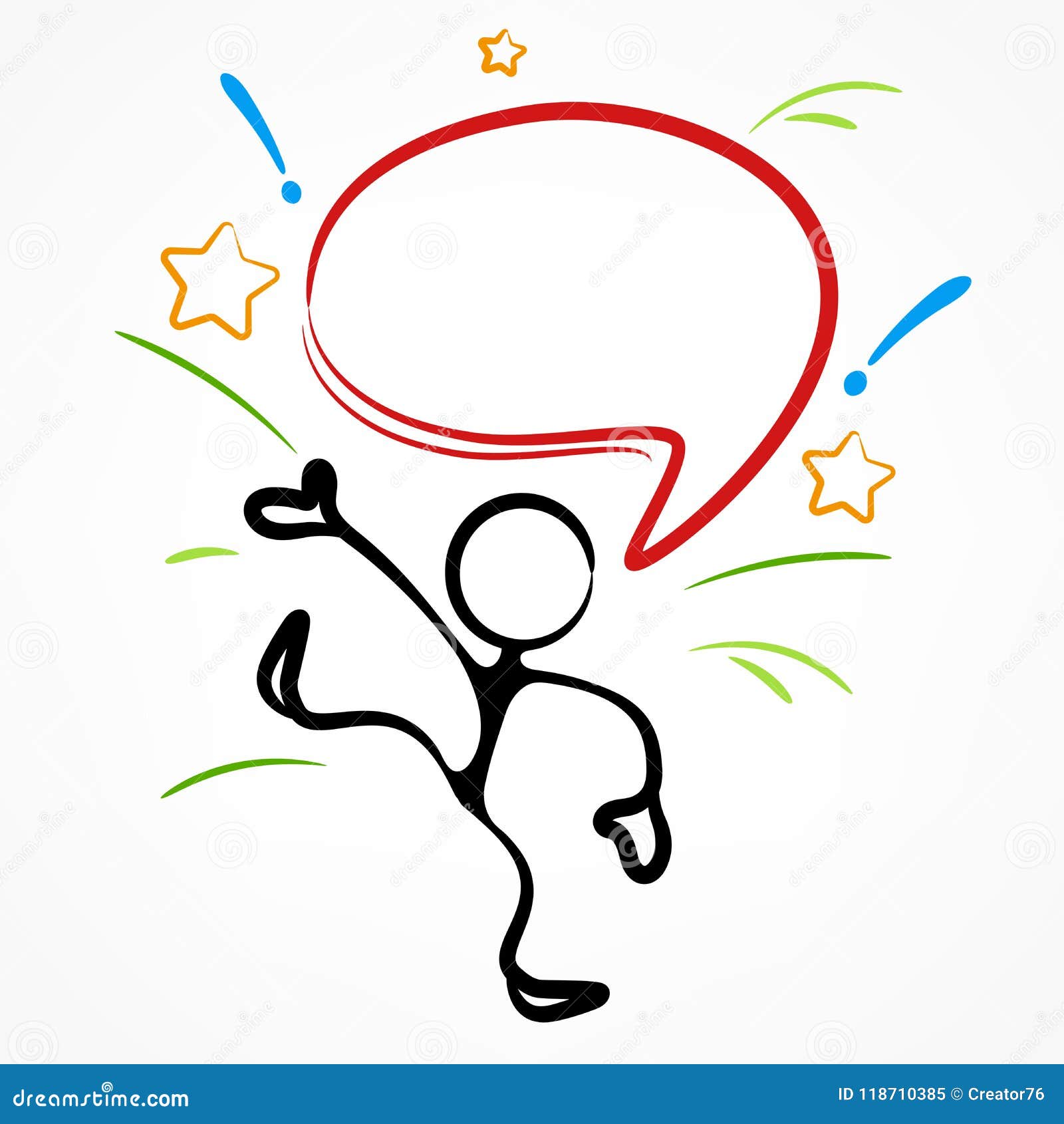 Stick figure with idea stock vector. Illustration of conversation ... Stick figure with idea stock vector. Illustration of conversation ...