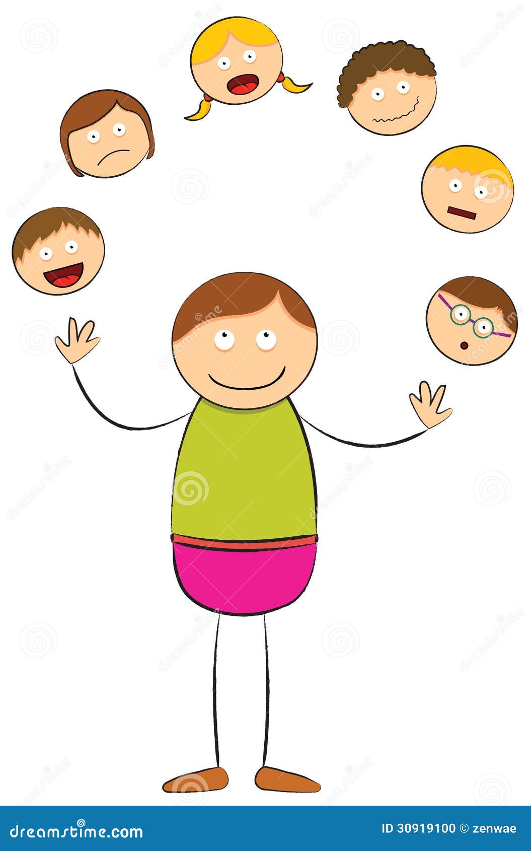 Stick Figure - Juggling People Stock Vector - Illustration of women ...