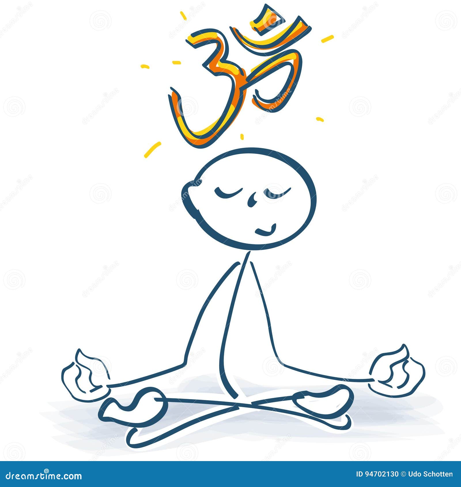 Stick Figure Legged And Om Vector Illustration | CartoonDealer.com ...