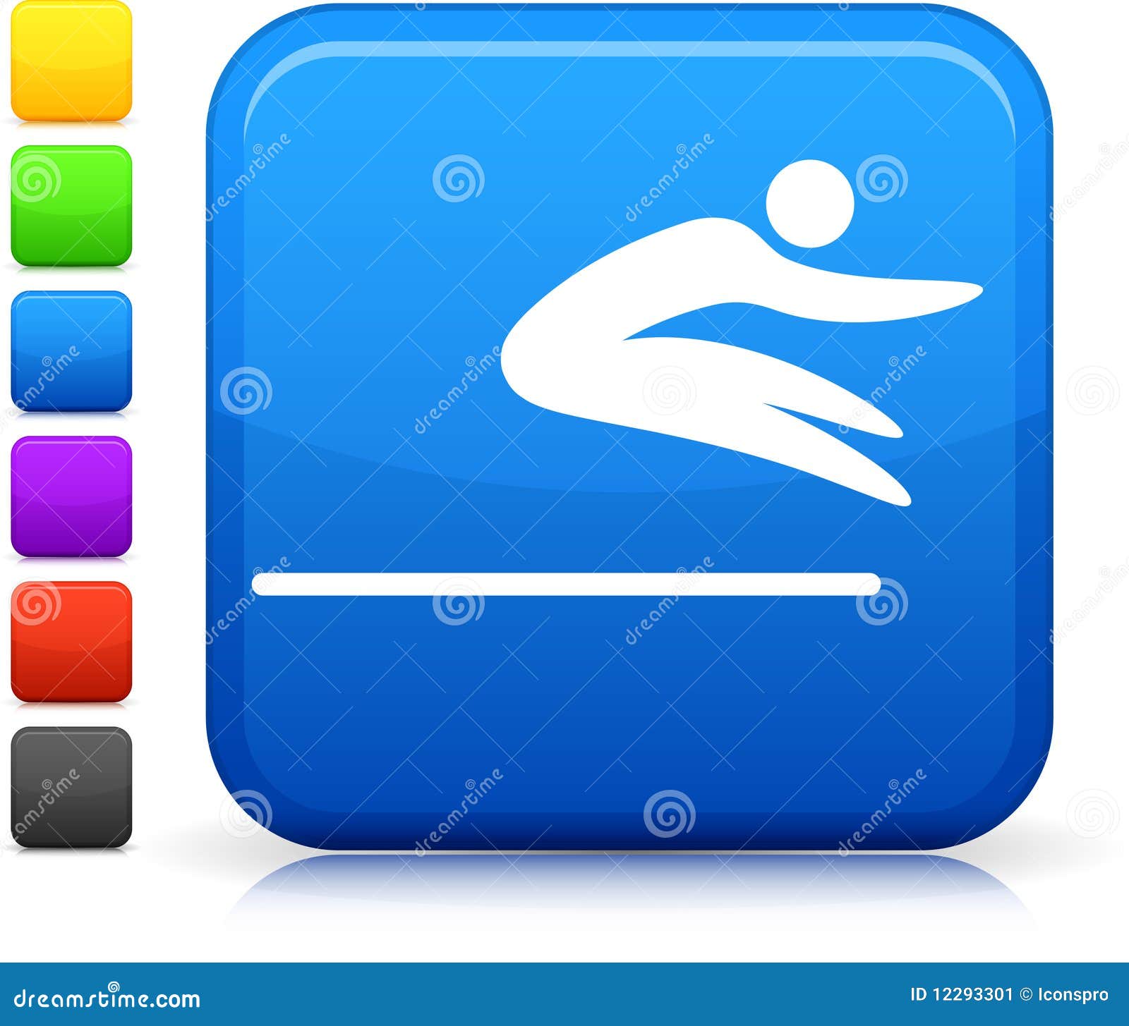 Stick Figure Long Jump Icon Cartoon Vector | CartoonDealer.com #12293301