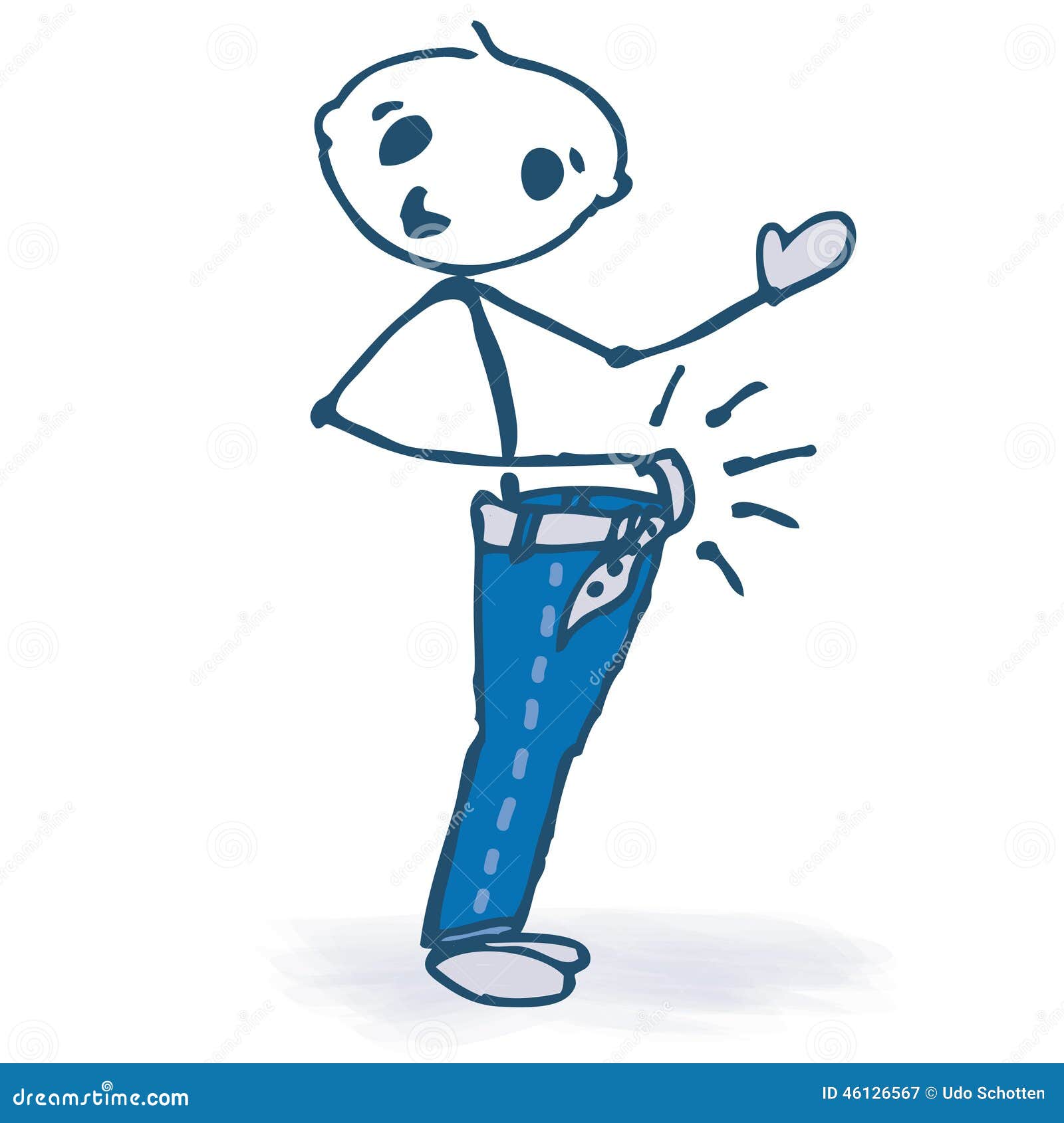 Stick Figure with Losing Weight Stock Vector - Illustration of ...