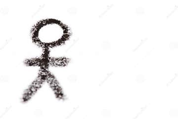 Stick Figure Man stock photo. Image of draw, white, stick - 5898998