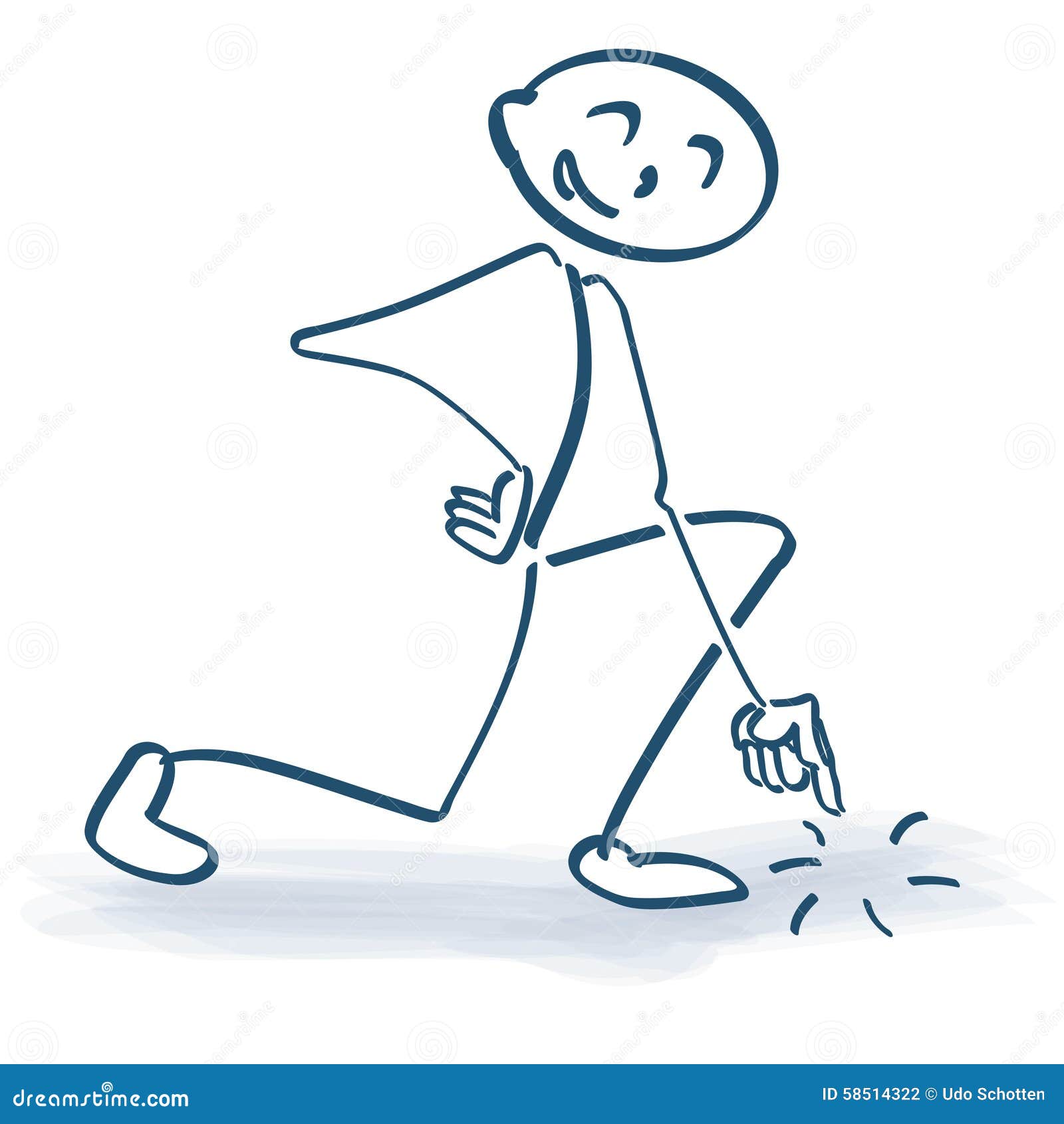 Stick Figure with Regard and Pointing To the Ground Stock Vector ...