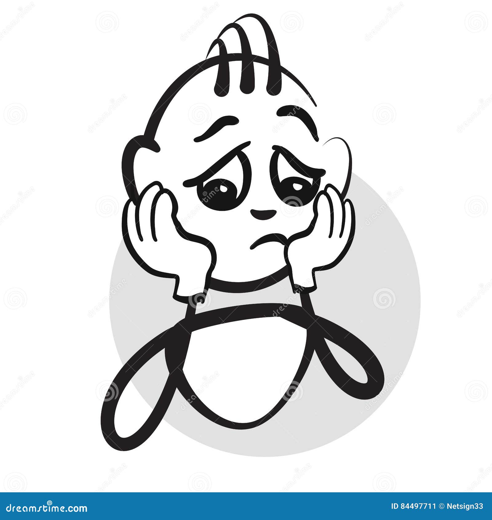 Sad Boy Stick Figure