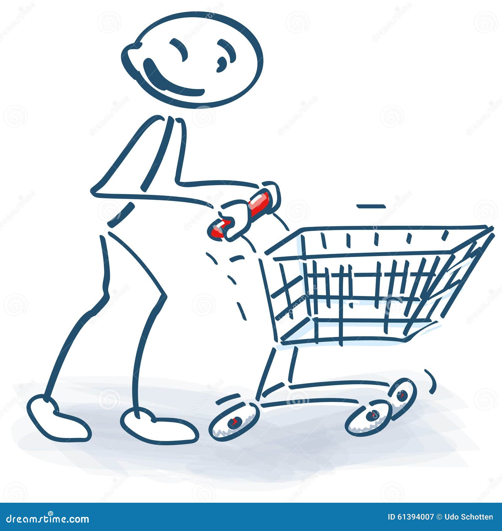 Stick Figure Shopping Cart Stock Illustrations – 85 Stick Figure ...