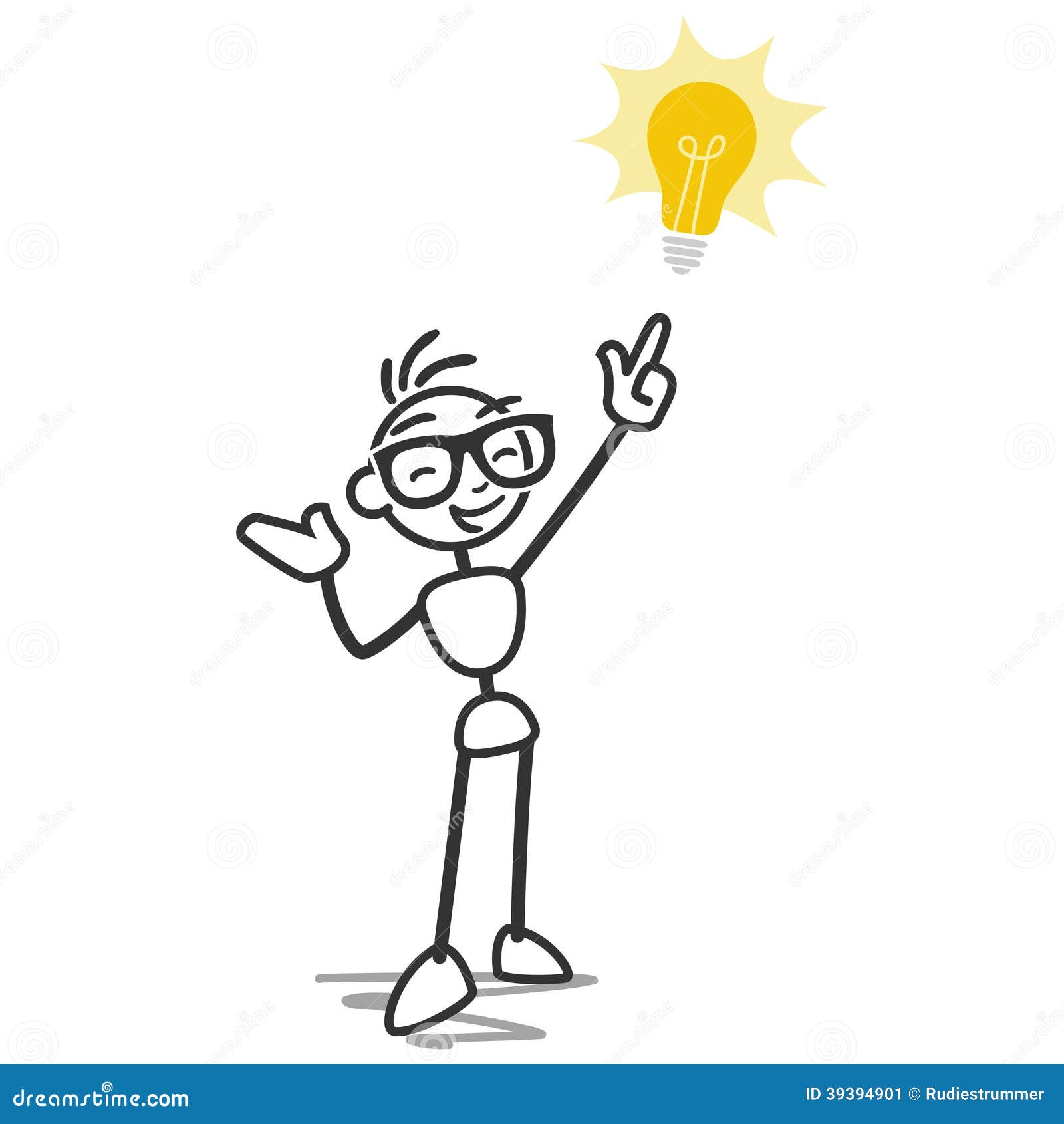 Stick Figure Stick Man Light Bulb Idea Stock Vector - Image: 39394901 Stick Figure Stick Man Light Bulb Idea Stock Vector - Image: 39394901