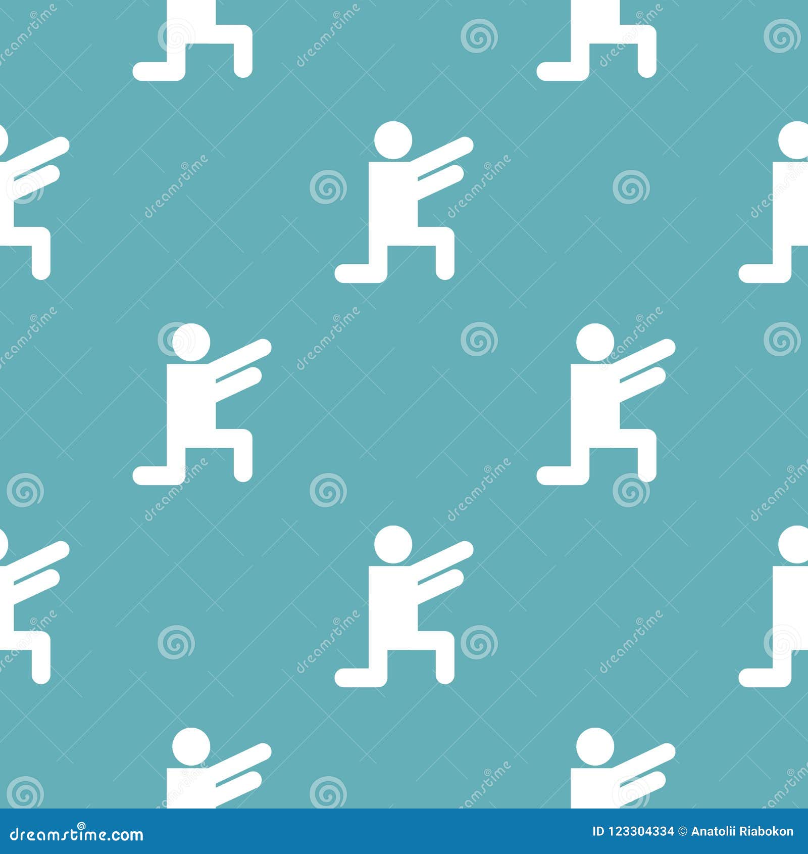 Stick Figure Stickman Pattern Seamless Stock Illustration ...