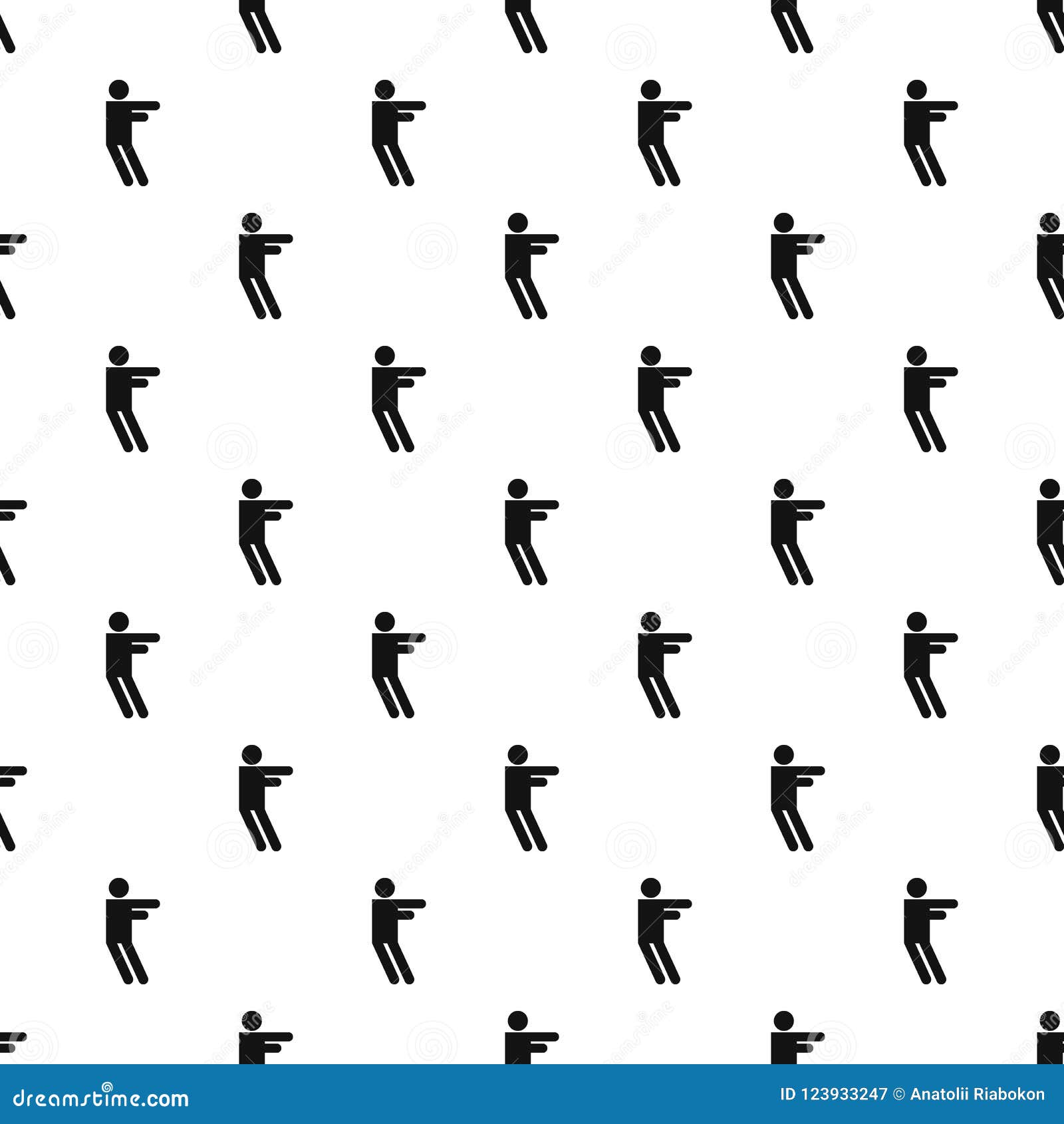 Stick Figure Stickman Pattern Seamless Stock Illustration ...