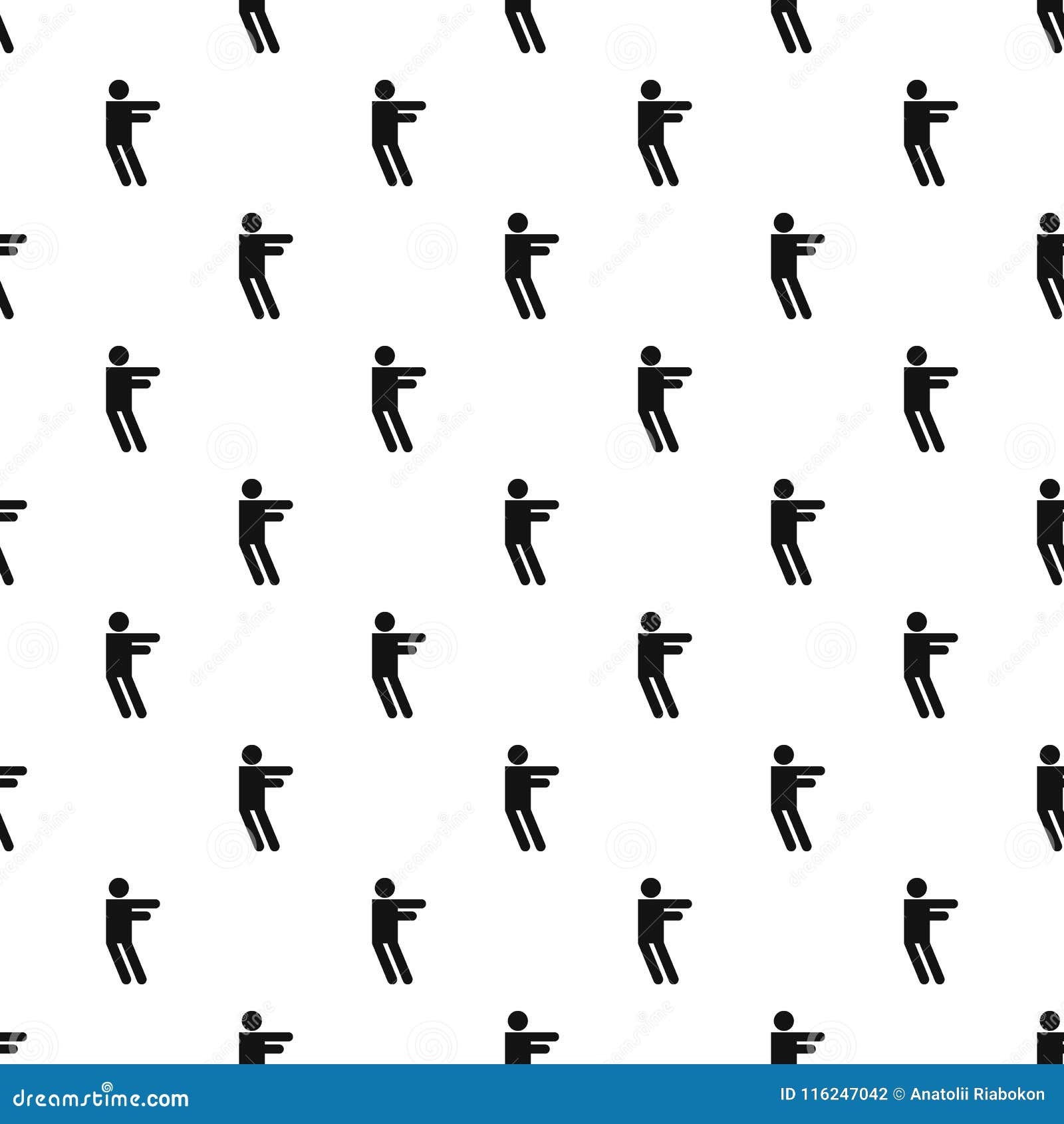 Stick Figure Stickman Pattern Vector Seamless Stock Vector ...