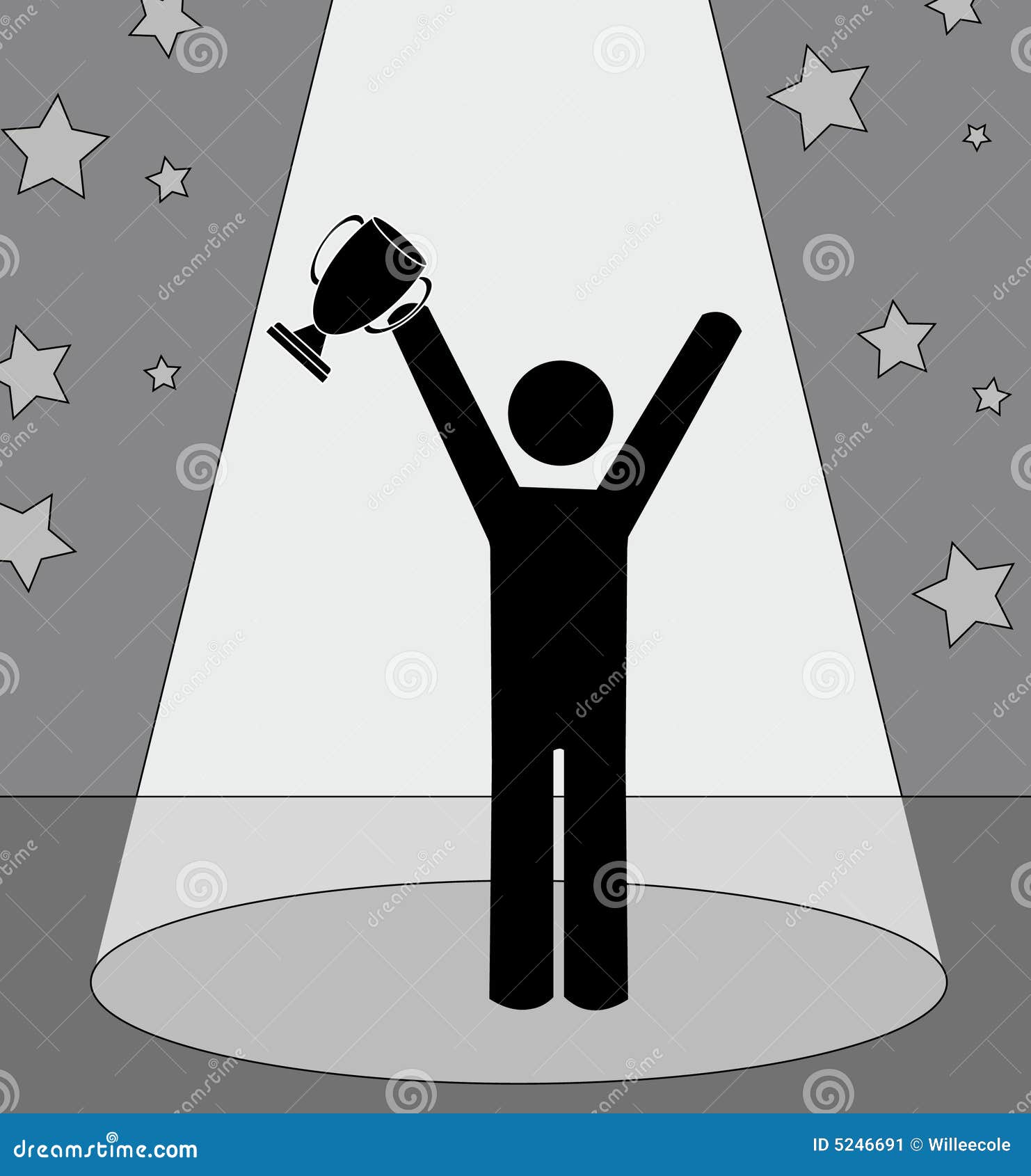 Stick Figure Trophy Stock Illustrations – 192 Stick Figure Trophy Stock ...