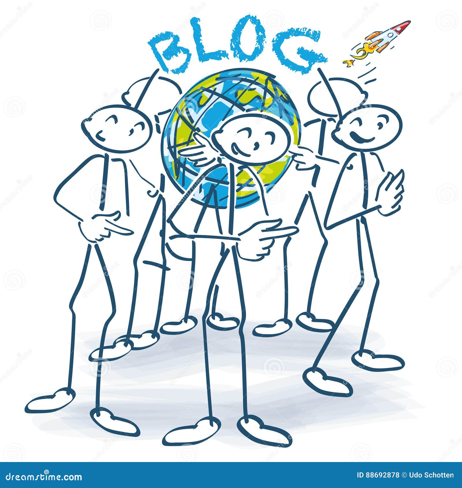 Stick Figures Blog Around World Stock Illustrations – 2 Stick Figures ...