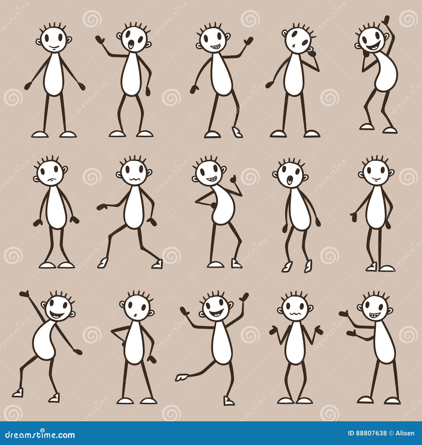 Stick Figures Cartoon Vector Set Stock Vector - Illustration of family ... Stick Figures Cartoon Vector Set Stock Vector - Illustration of family ...
