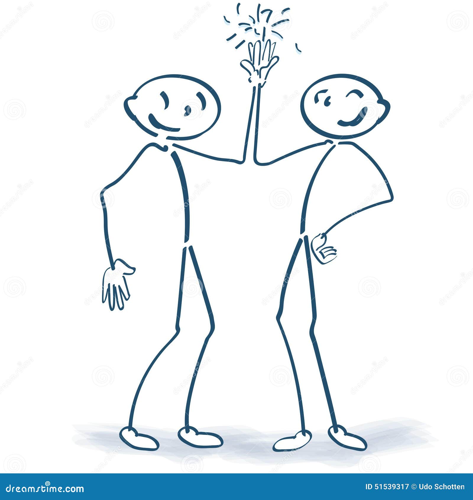 Stick Figures Clapping Together Stock Vector - Illustration of applaud ...
