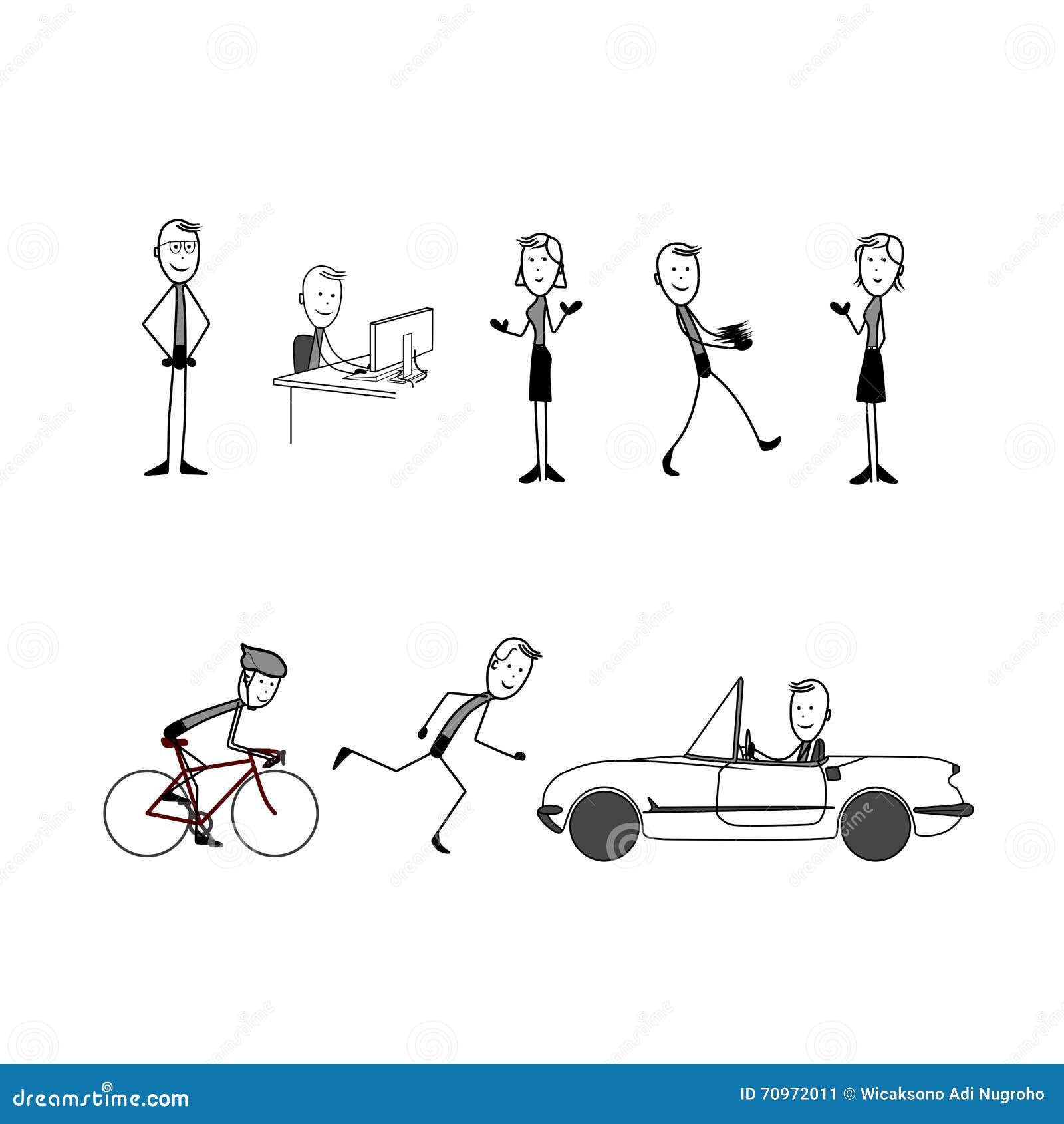 Stick Figures Royalty-Free Stock Photo | CartoonDealer.com #70972011