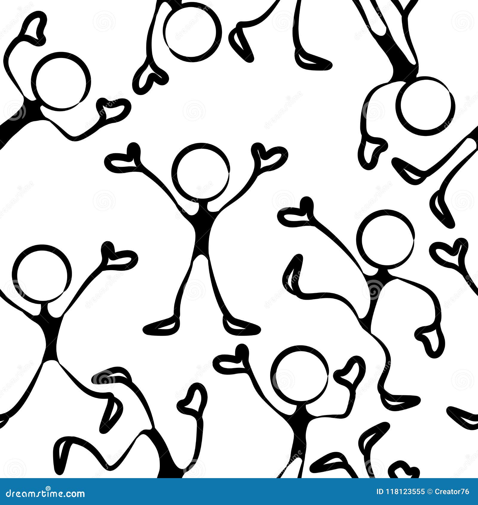 Moving Dancing Stick Figure