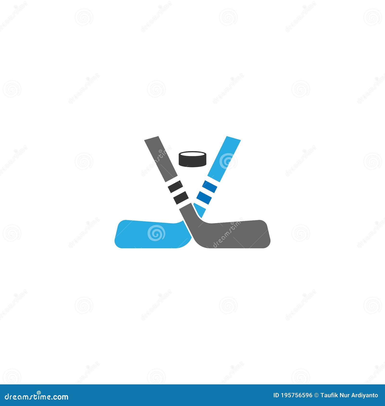 Stick Hockey and Ball Icon Logo Stock Vector - Illustration of ...