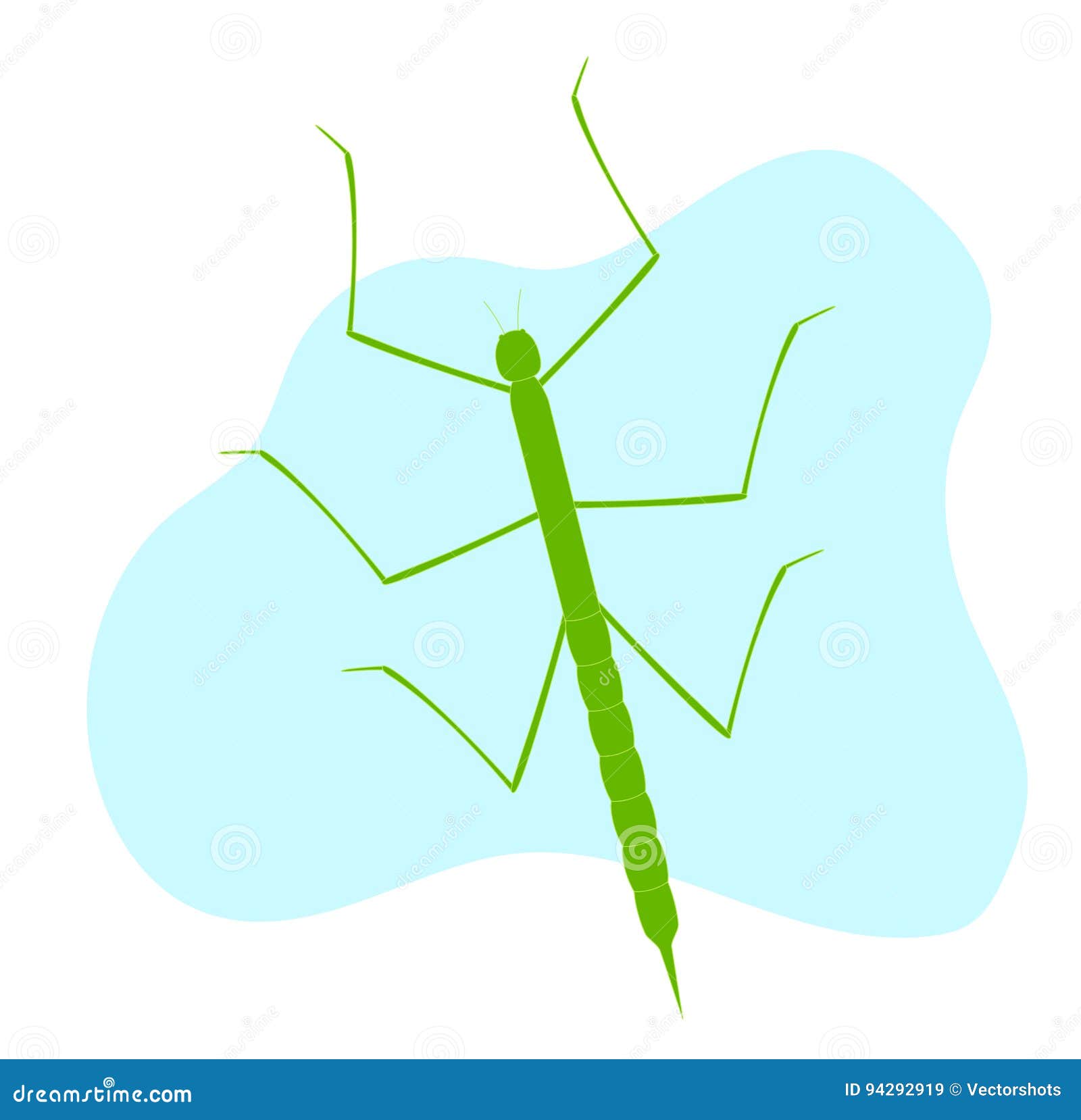 Stick Insect stock vector. Illustration of icon, skater - 94292919