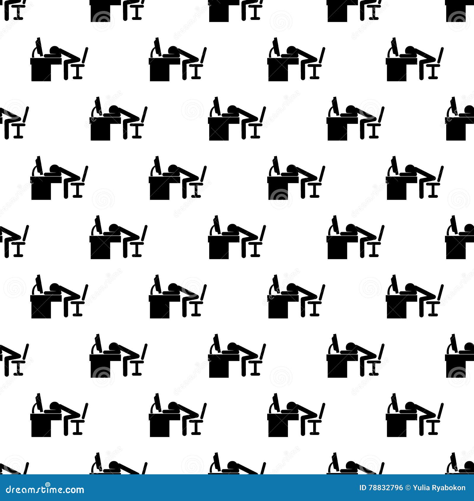 Stick man pattern seamless stock vector. Illustration of figure - 78832796