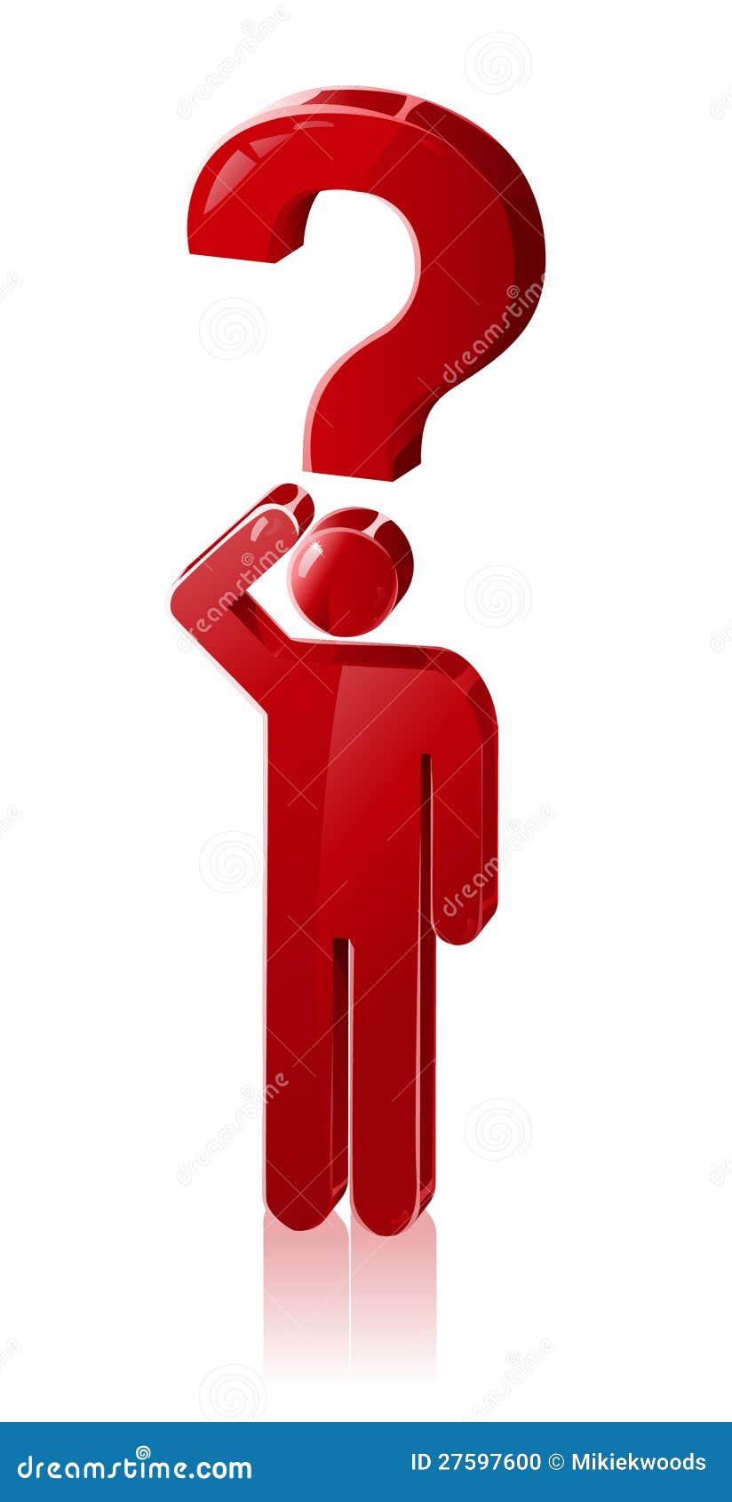 Stick Man Questions stock vector. Illustration of exclamation - 27597600