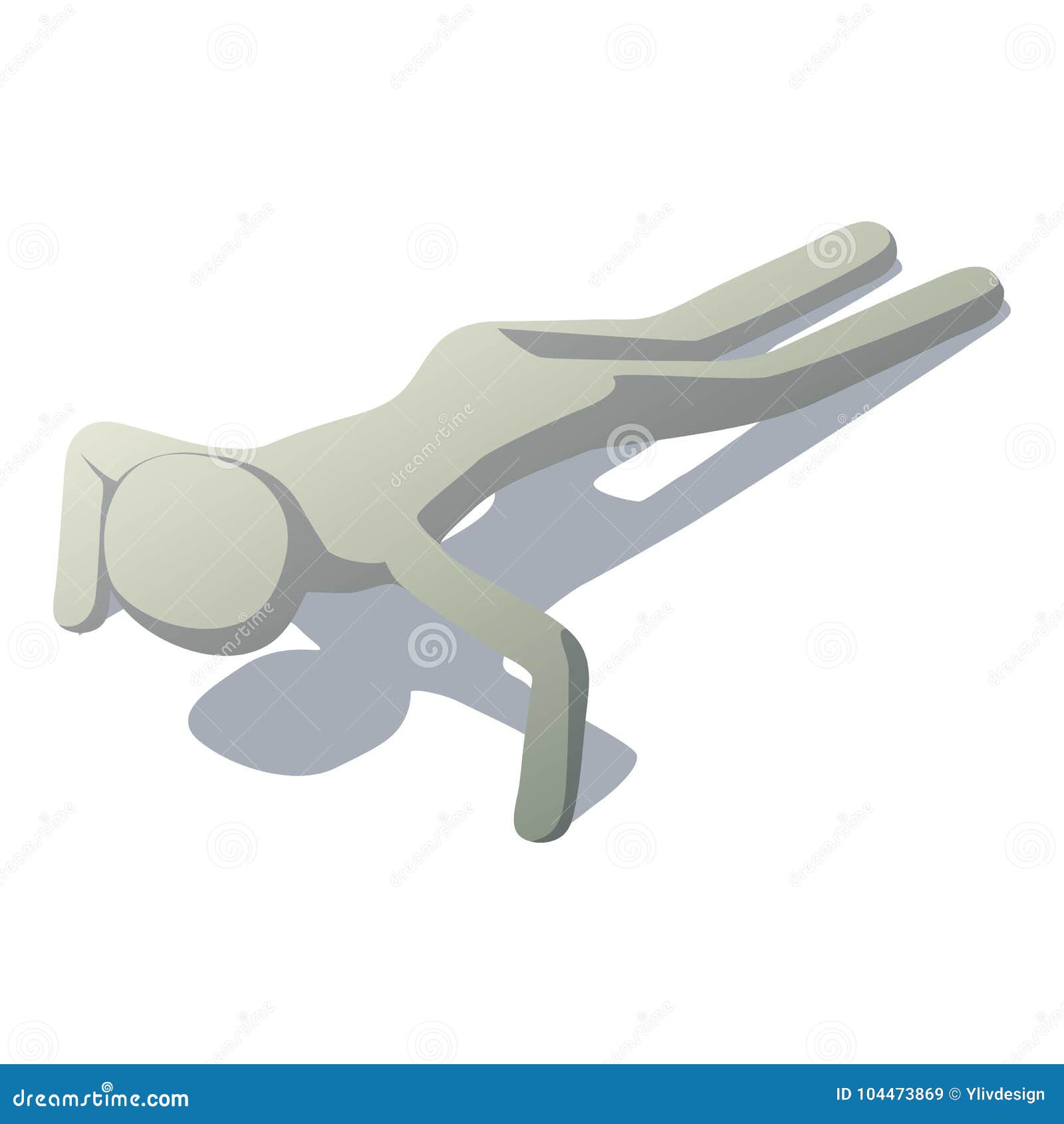 Stick Man Squeezing Icon, Isometric Style Stock Vector - Illustration ...