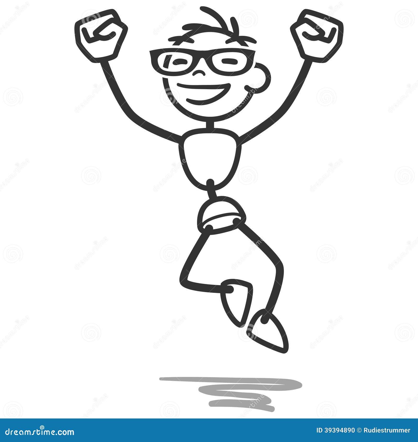 Happy Jumping Stick Figure Stock Illustrations – 373 Happy Jumping ...