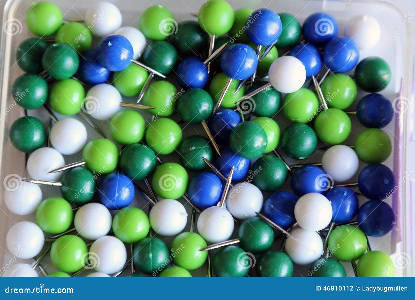 Stick Pins stock photo. Image of cork, pointed, blue - 46810112