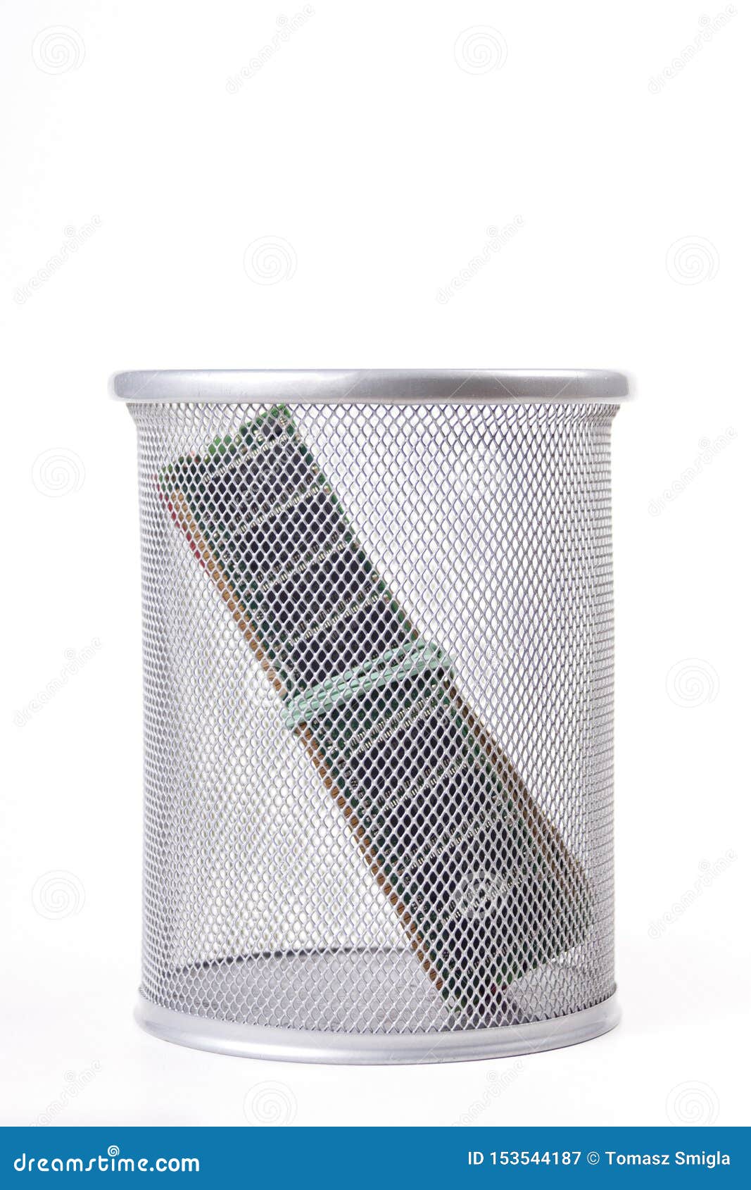 A Stick of RAM in a Metal Trash Can. Old Memory Sticks, Wasting Random ...