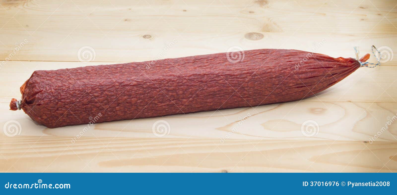 Stick salami sausages stock photo. Image of breakfast - 37016976