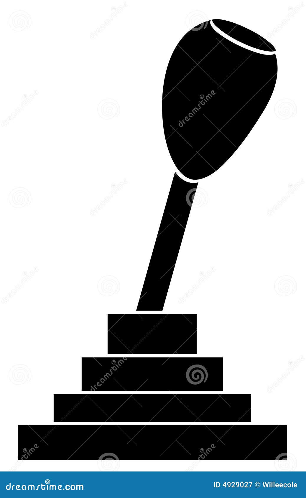 Stick shift stock vector. Illustration of mobile, joystick - 4929027