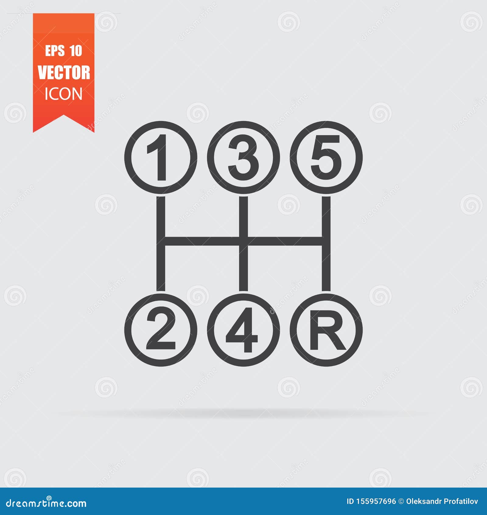 Stick Shift Cartoon Vector | CartoonDealer.com #4915751