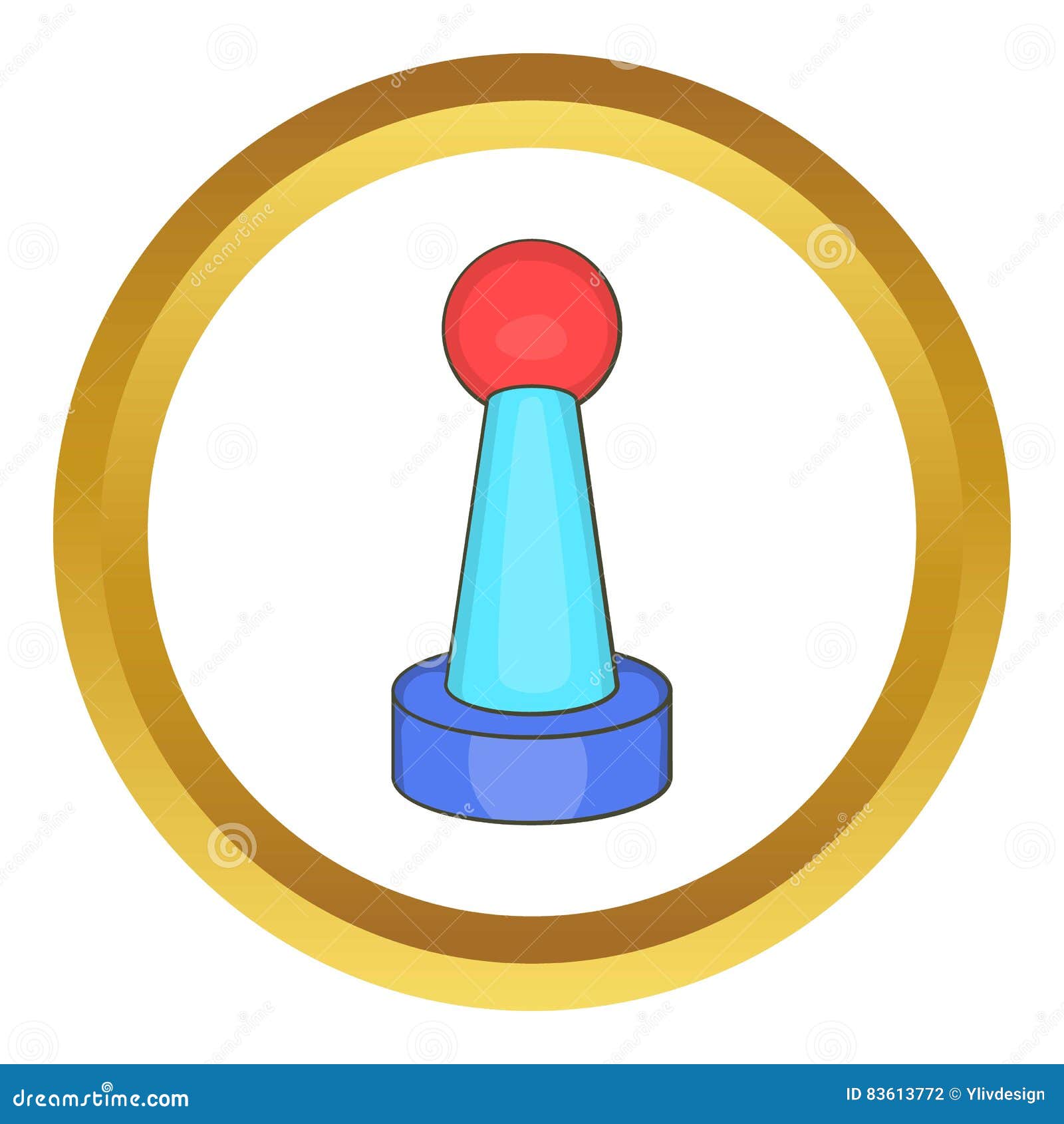 Stick Shift Web Button Cartoon Vector | CartoonDealer.com #4976383