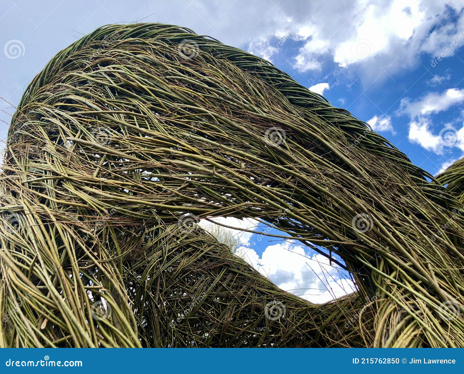 Stick Work Sculpture by Patrick Dougherty Stock Photo - Image of ...