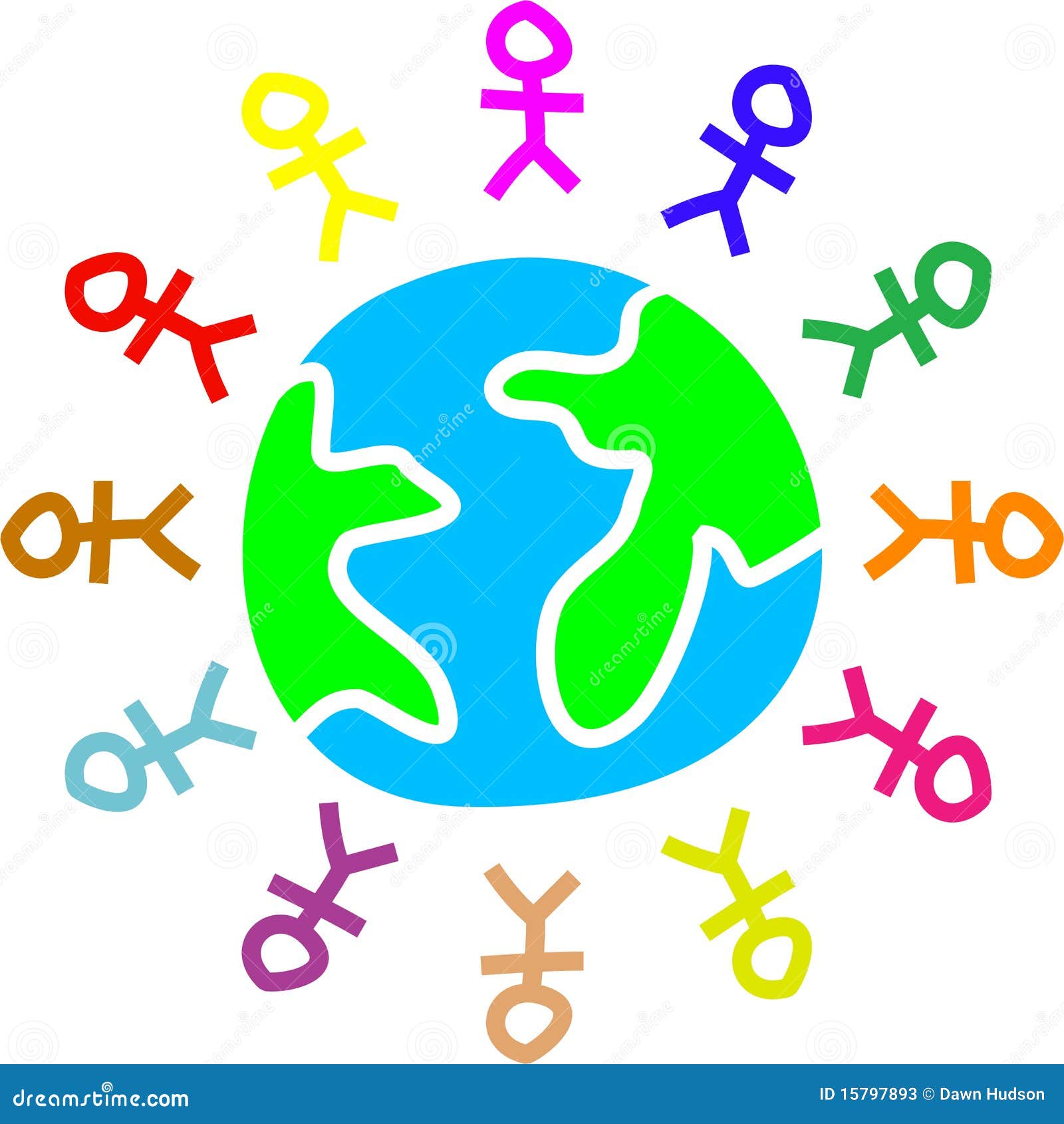 Stick World stock vector. Illustration of globe, graphic - 15797893