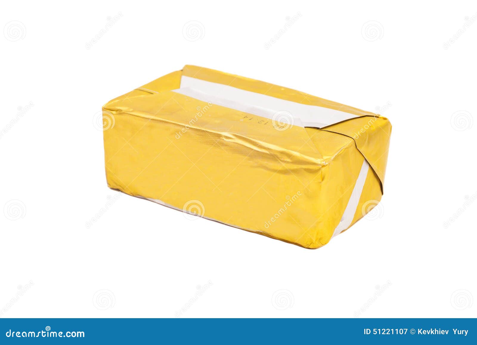 Stick of Wrapped Butter on White Stock Image - Image of baking, healthy ...