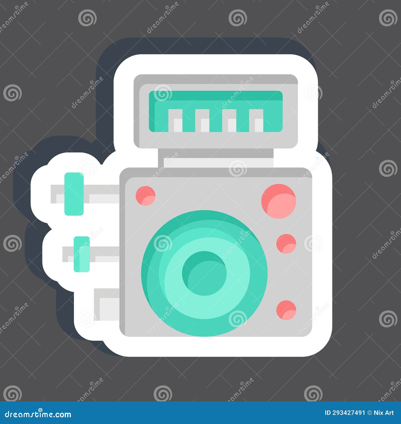 Sticker ABS Control Module. Related To Car Maintenance Symbol. Simple ...