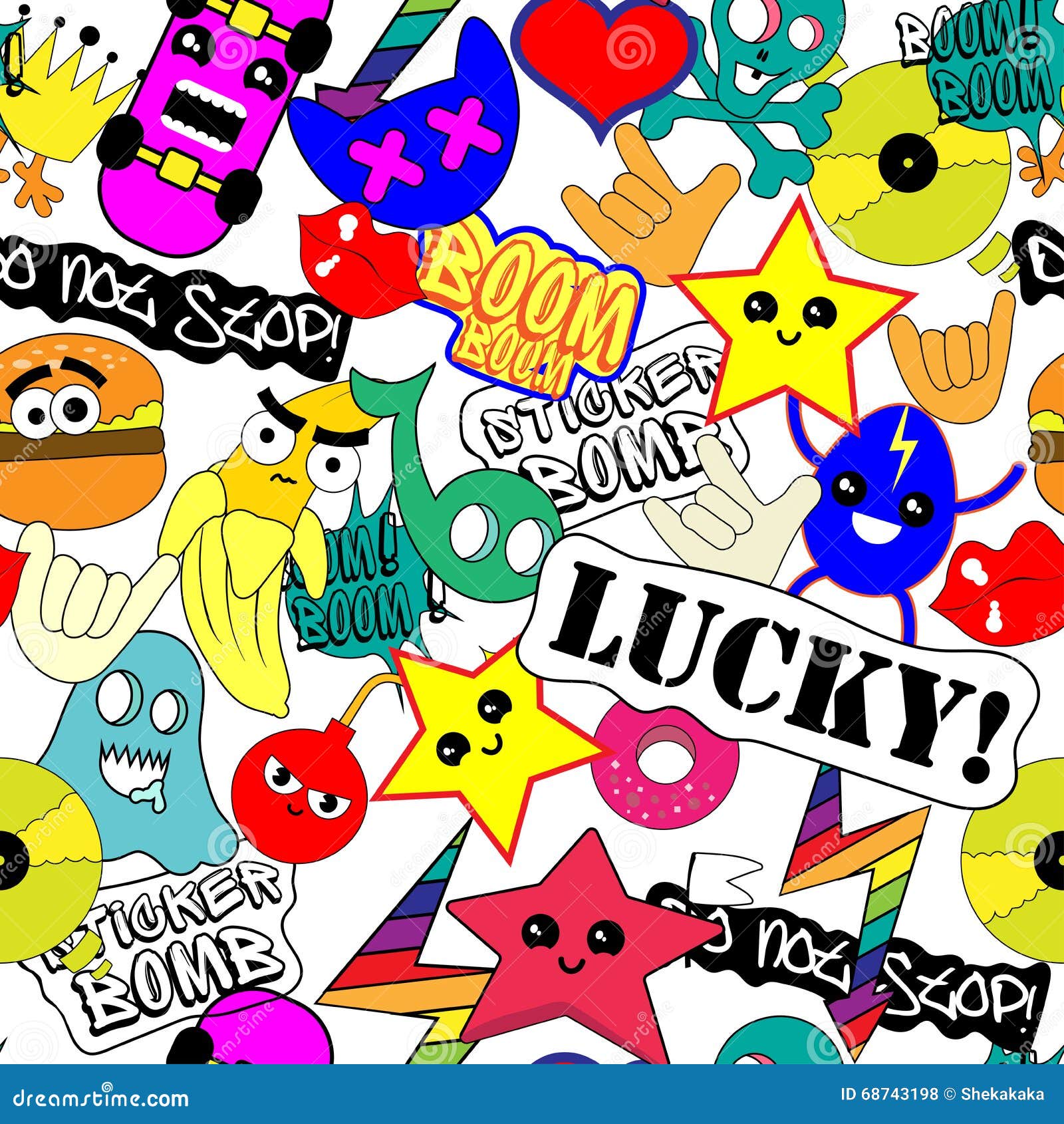 Sticker art stock illustration. Illustration of extreme - 68743198