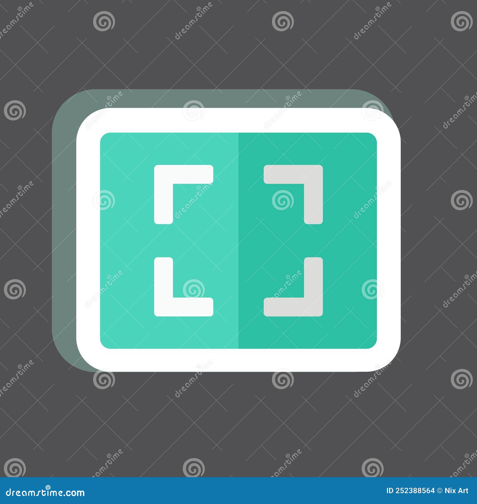 Sticker Aspect Ratio. Suitable for Infographics Symbol. Simple Design ...