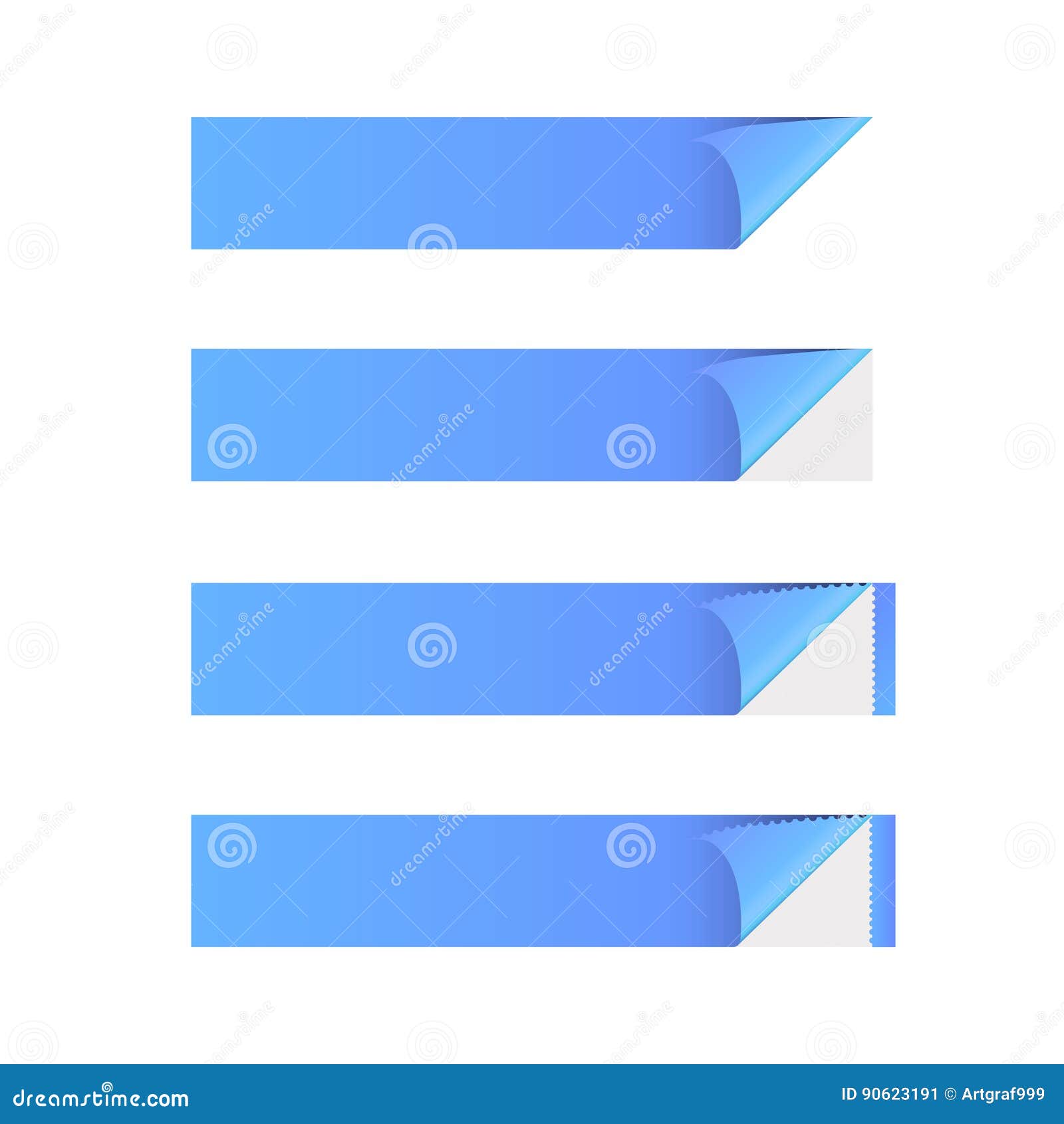 Sticker banner blue stock vector. Illustration of pattern - 90623191