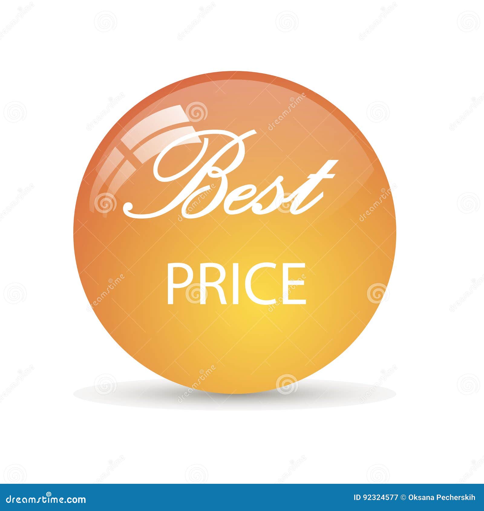 Sticker Best Price. Sale. Glossy Mirror Button Stock Vector ...